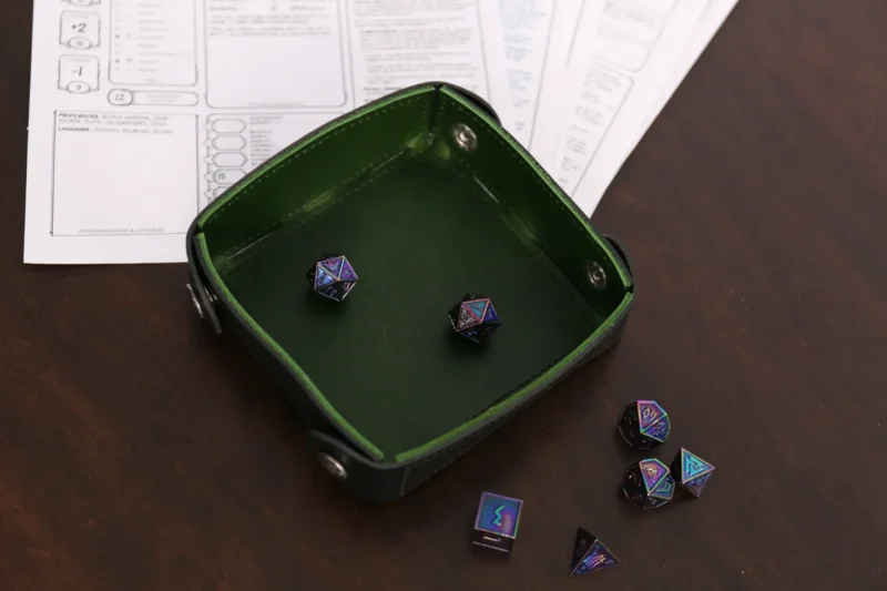 Leather Dice Tray - Square